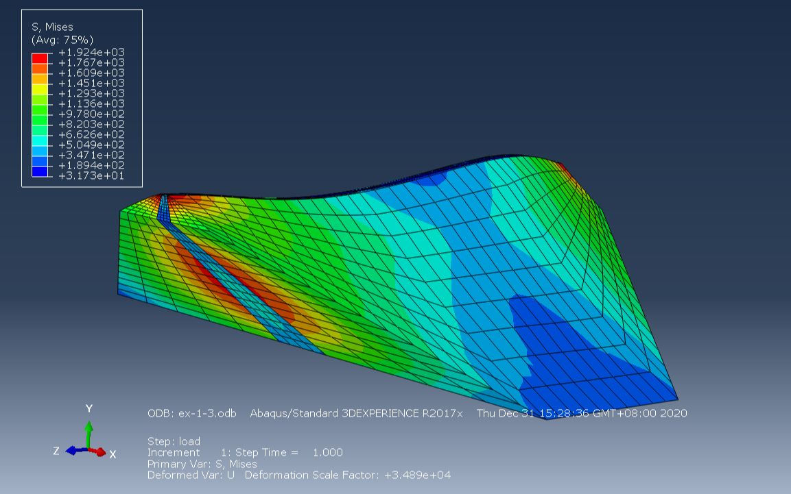 ABAQUS岩土工程实例操作(三维大坝建模及分析)