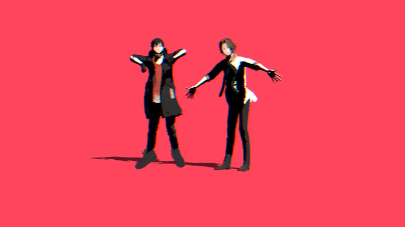 【NGMMD】鬼岛空良&天生目圣司 ロキ/ROKI【自作模型】