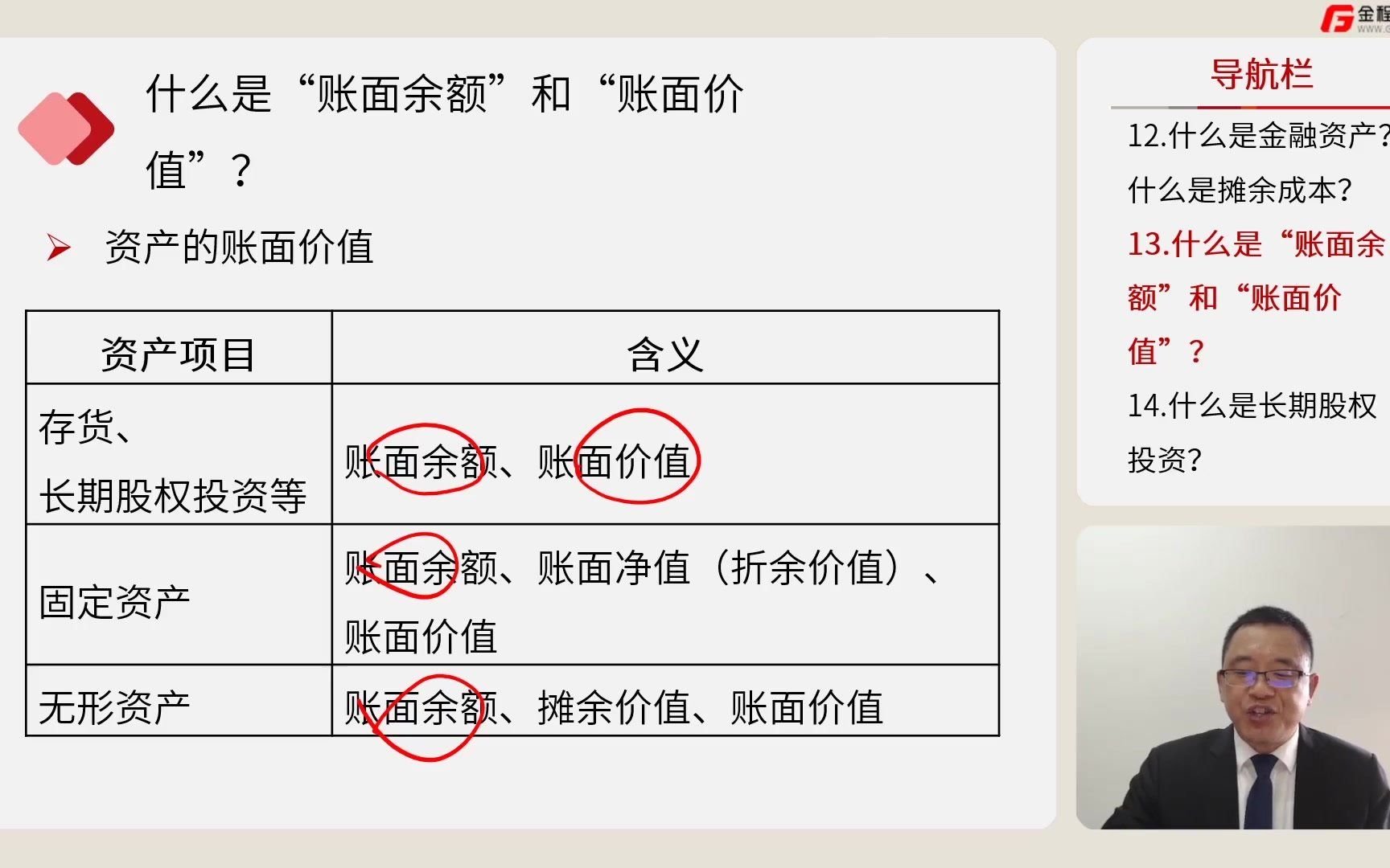 什么是“账面余额”和“账面价值”?