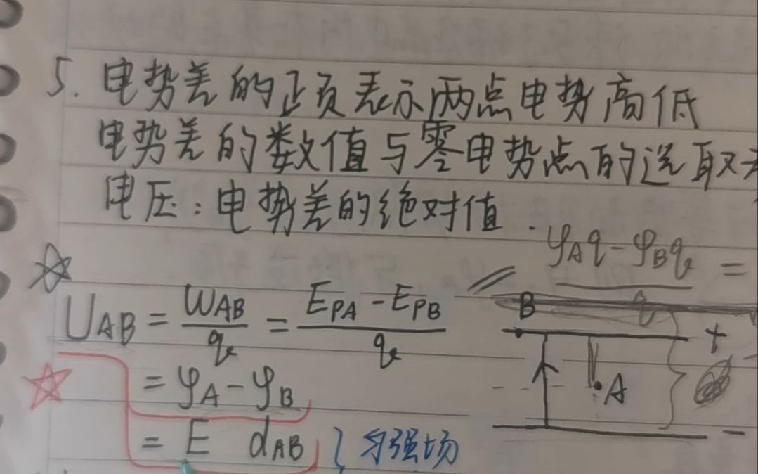 电场力与电势差联立公式推导 电容器动态分析(改变平行板距离后判断...