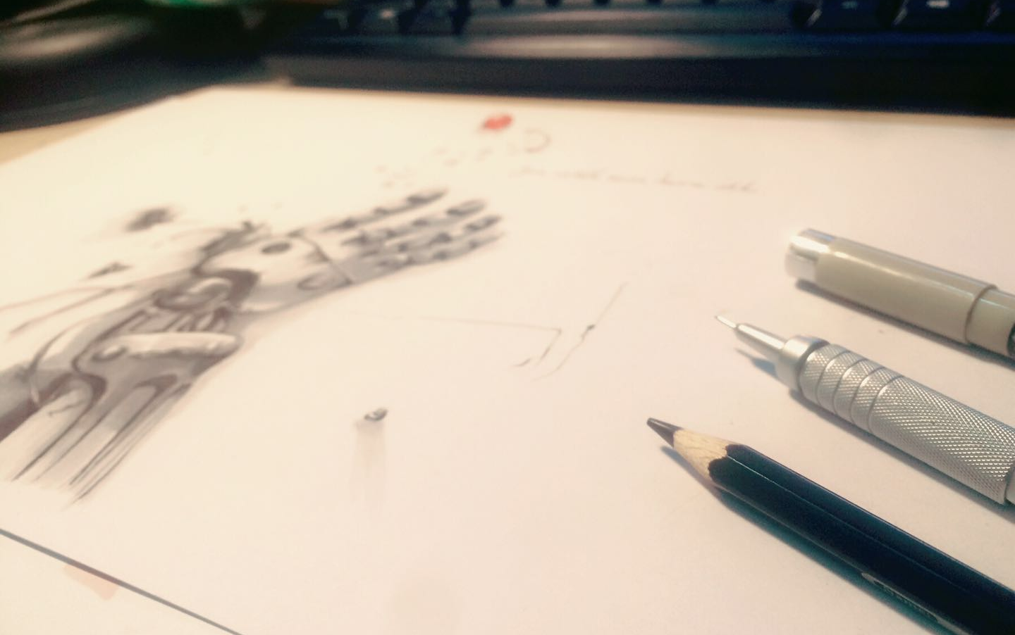 【呜哇手绘】6分钟教你画机械手!不会请砍我!