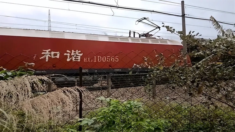 HXD1D牵引Z230次列车从大华村经过