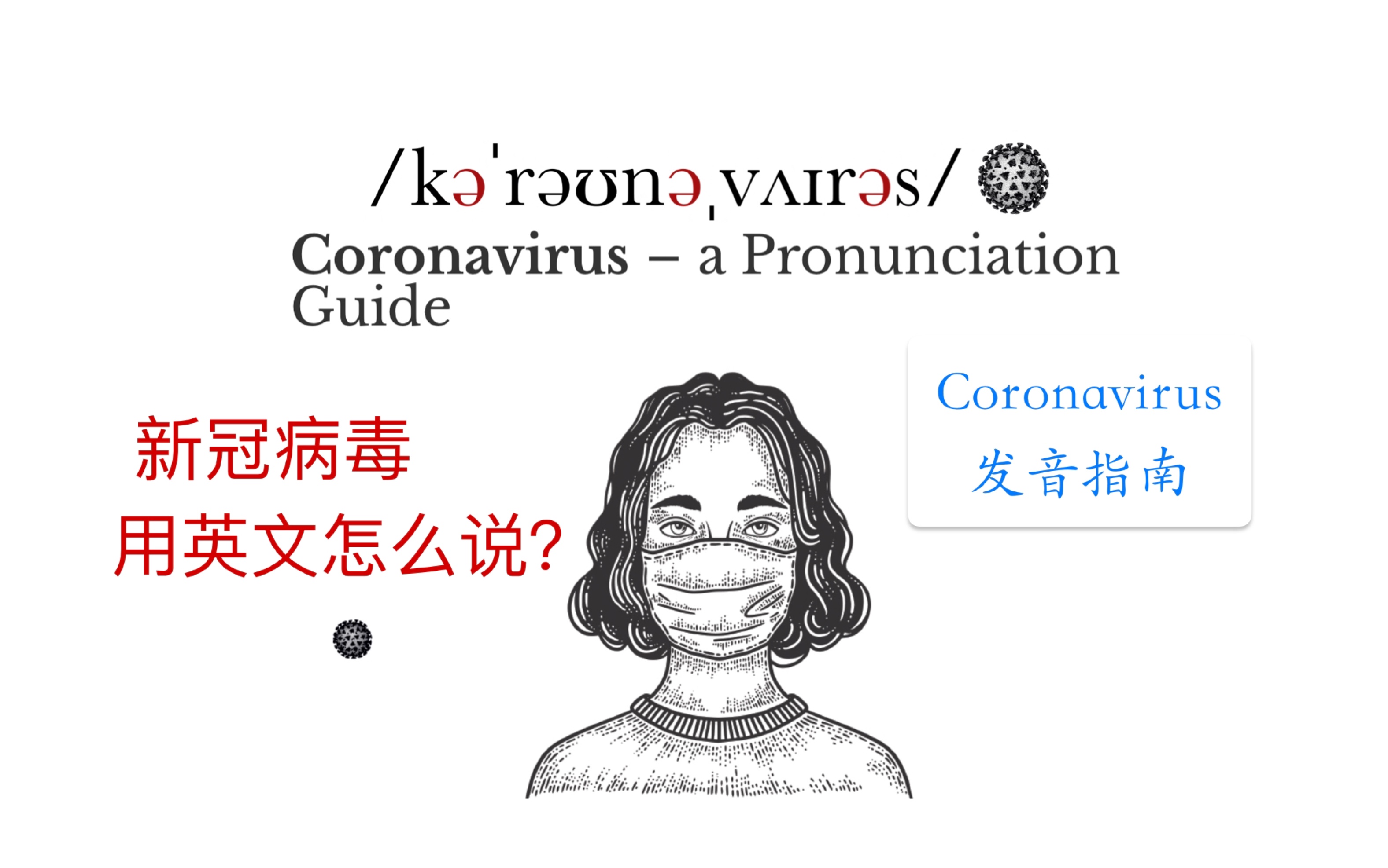 新冠病毒用英语怎么说?(英音)