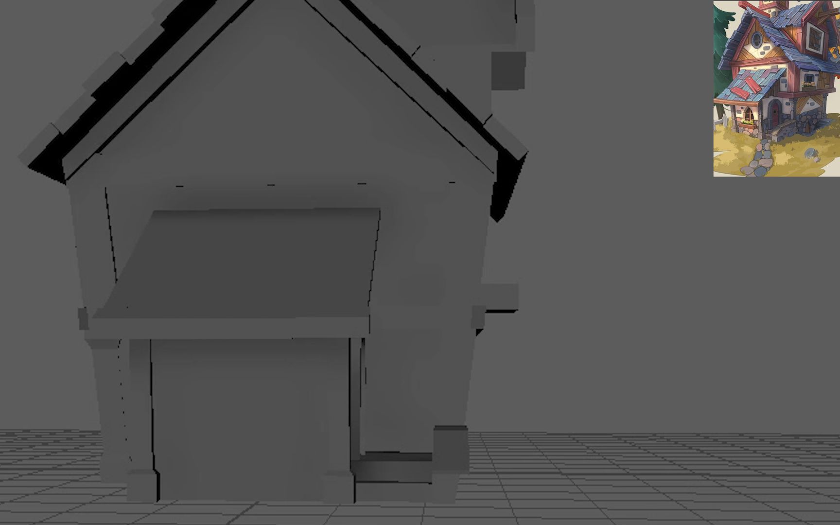 Maya场景建模,零基础教程-房子案例,超详细讲解