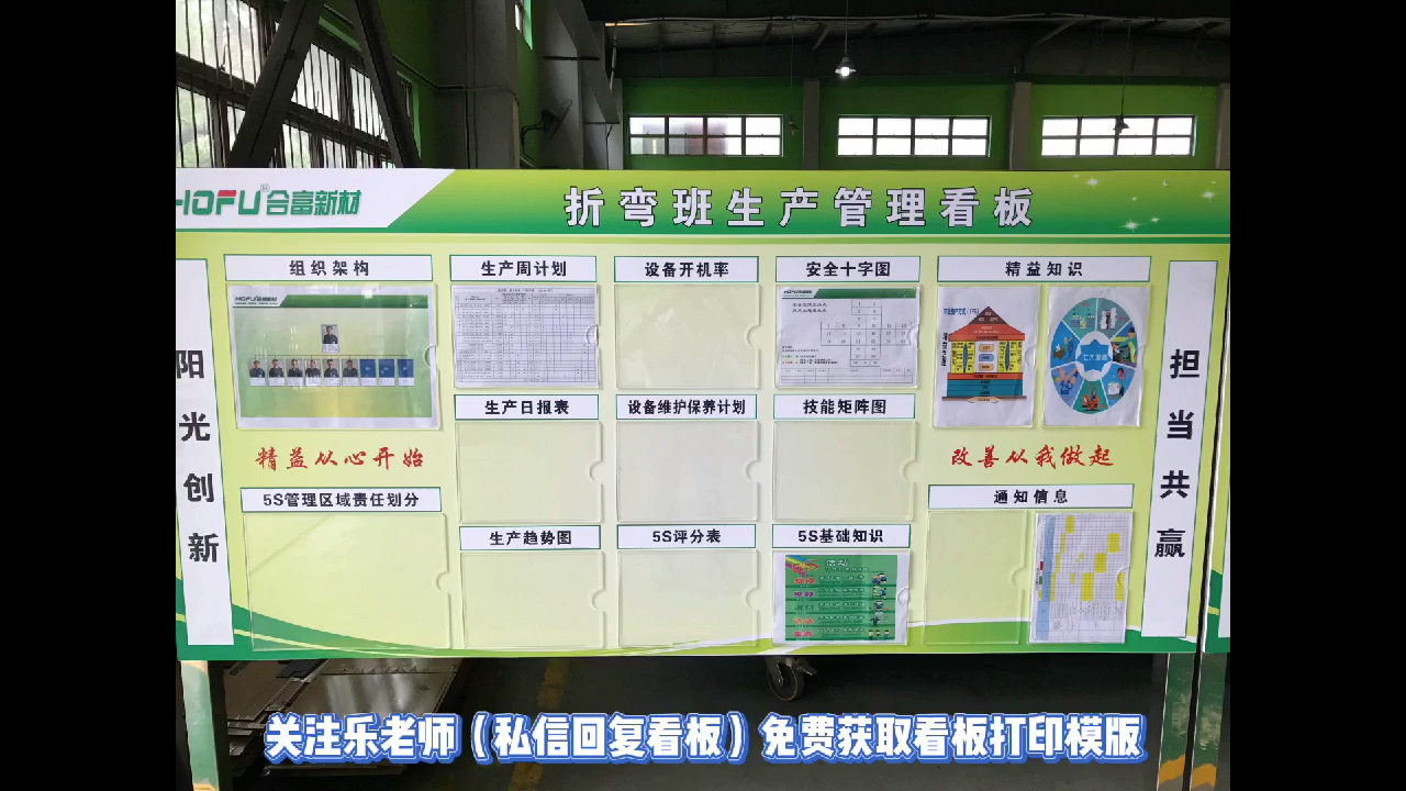 乐老师精益5S管理看板目视化教程