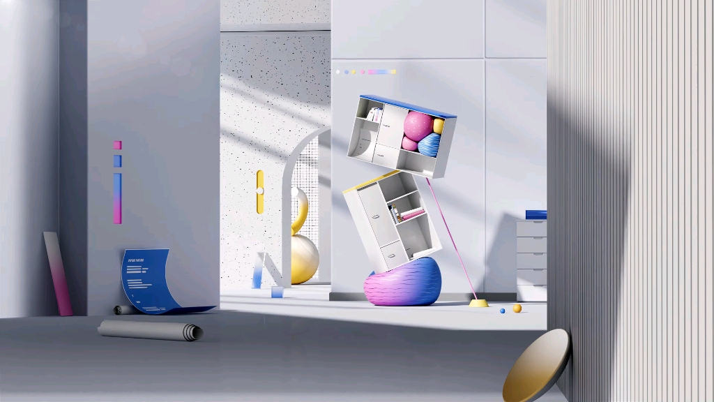 笔记本动画临摹,建模c4D,渲染器rs,后期AE