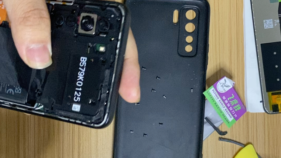 本色更换华为nova7se不带框屏幕换屏教程更换视频适用荣耀30s屏幕...