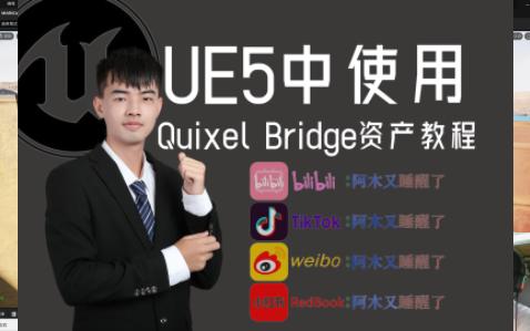 【虚幻引擎】UE5中使用Quixel Bridge插件资产教程