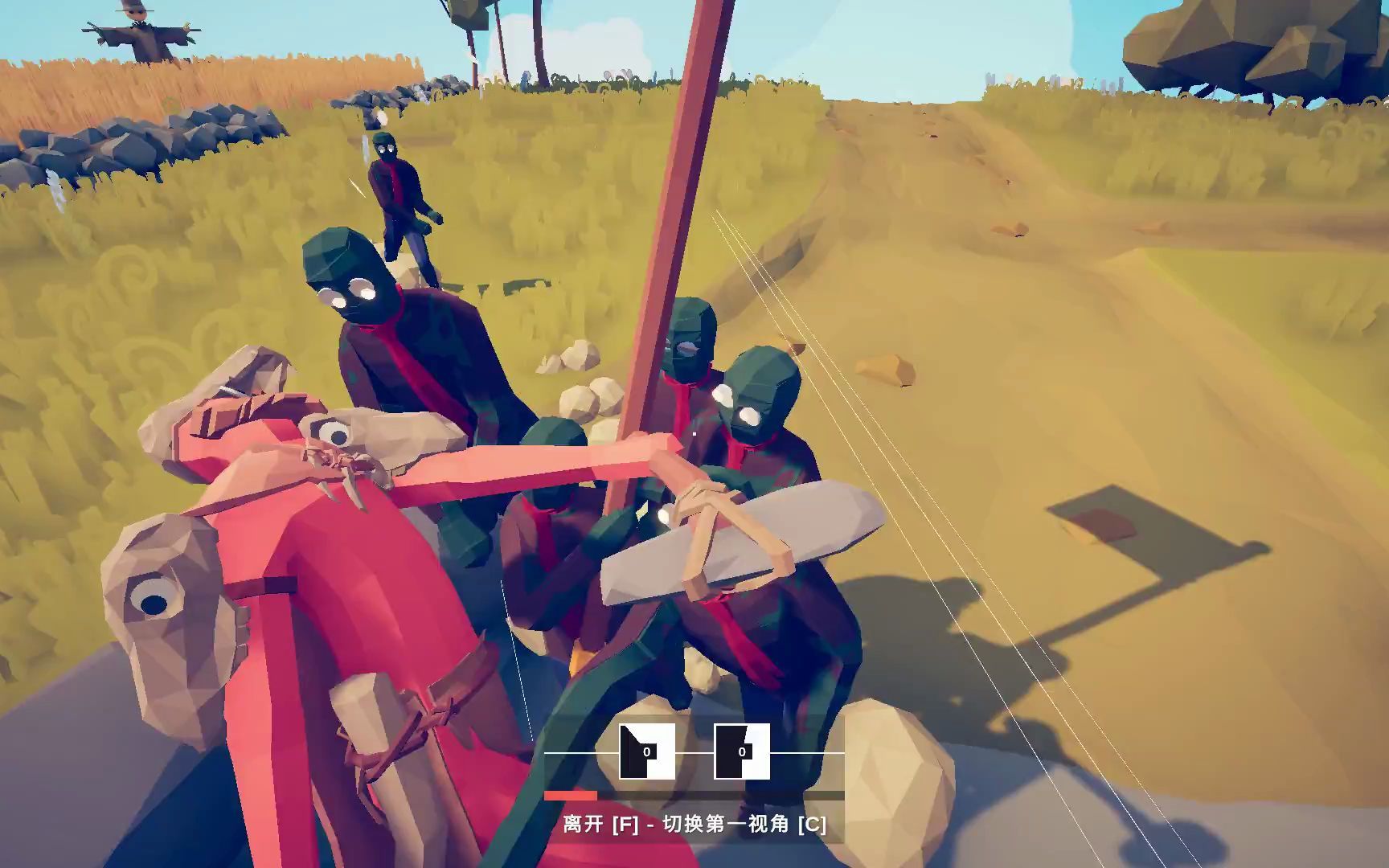 《全面战争模拟器》植物大战僵尸01:好几十个蒙恬大战僵尸