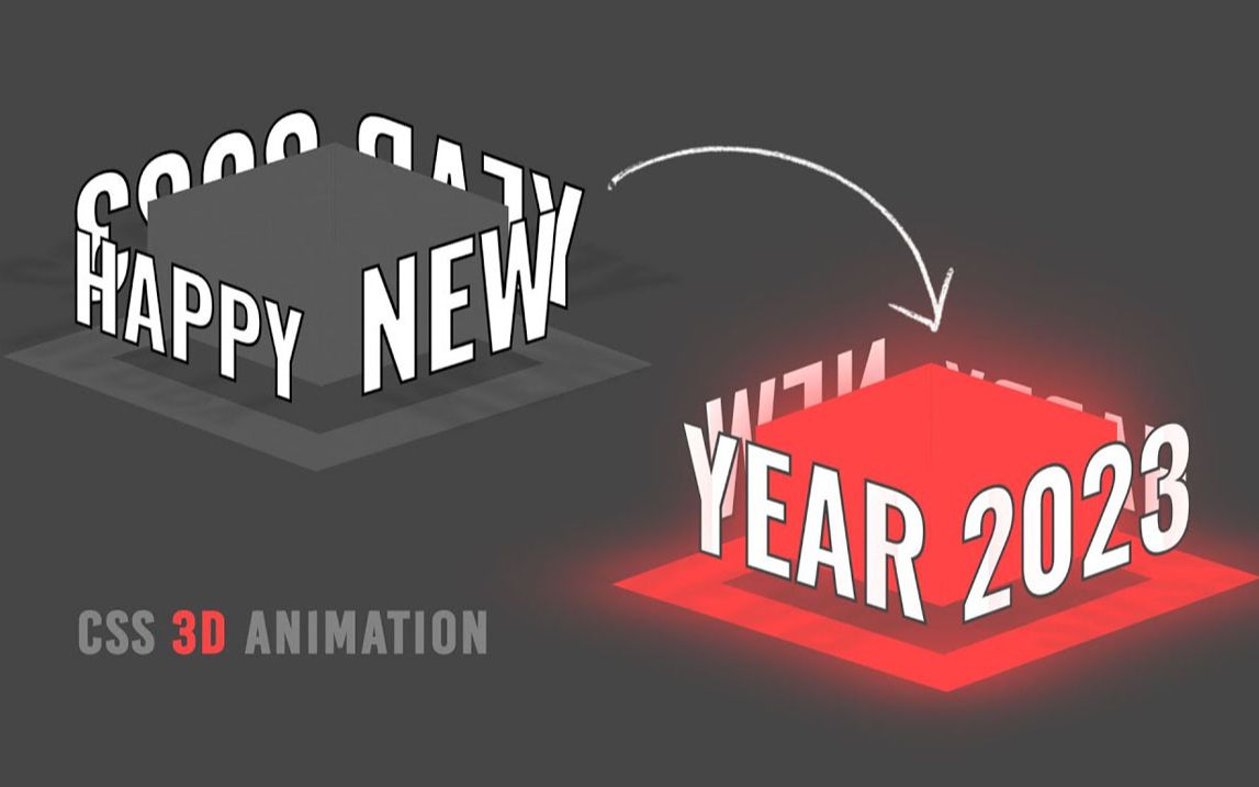 CSS动画效果-2023新年快乐