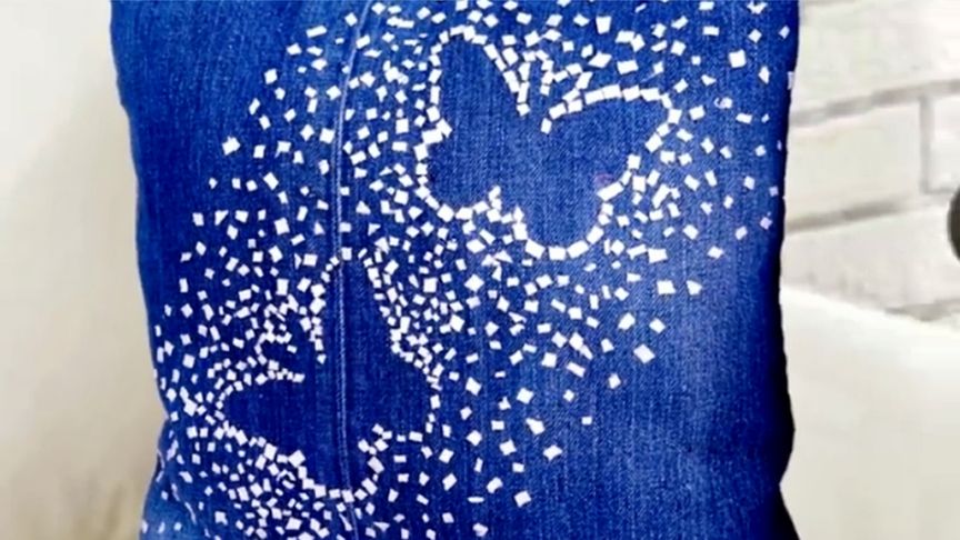 「布艺教程」10款用牛仔布制作的创意抱枕