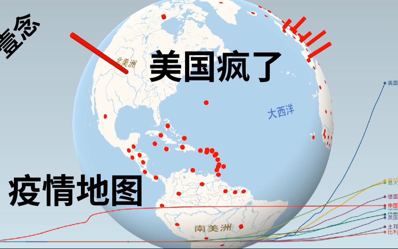 全球新冠肺炎疫情地图 美国疫情发展速度太恐怖了