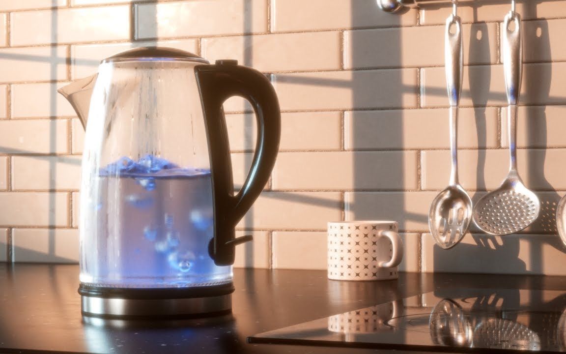 C4D 免插件制作开水烧开效果(中英文字幕)