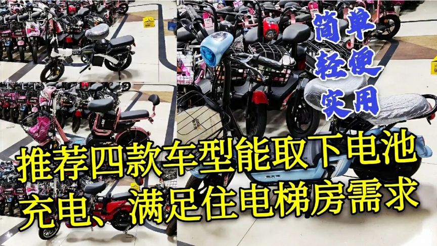 电动车分享:推荐四款车型能取下电池充电,满足住电梯房需求