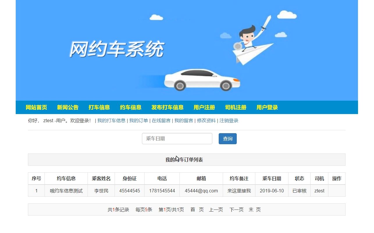 计算机毕业设计java ssm网约车管理系统 网上租车系统