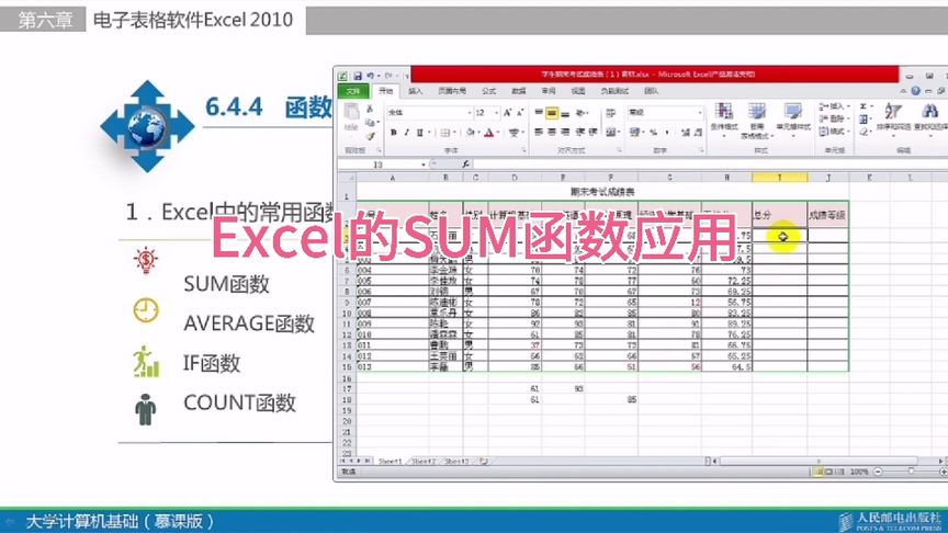 Excel的SUM()函数应用