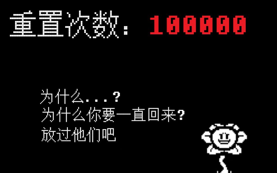 【UNDERTALE】当你重置10000次会怎么样?
