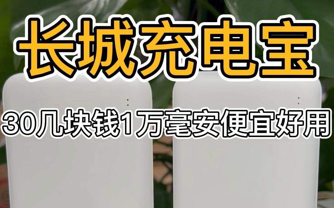 长城充电宝真实1W毫安