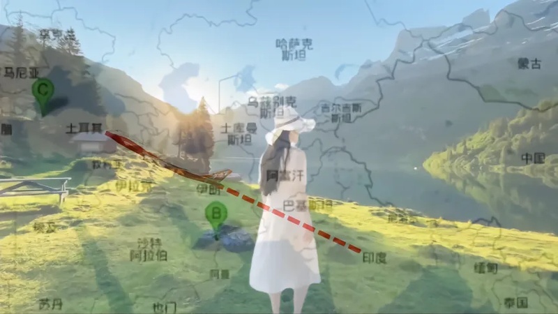 剪映制作飞机行程轨迹 旅拍Vlog 创意视频 简单易学!