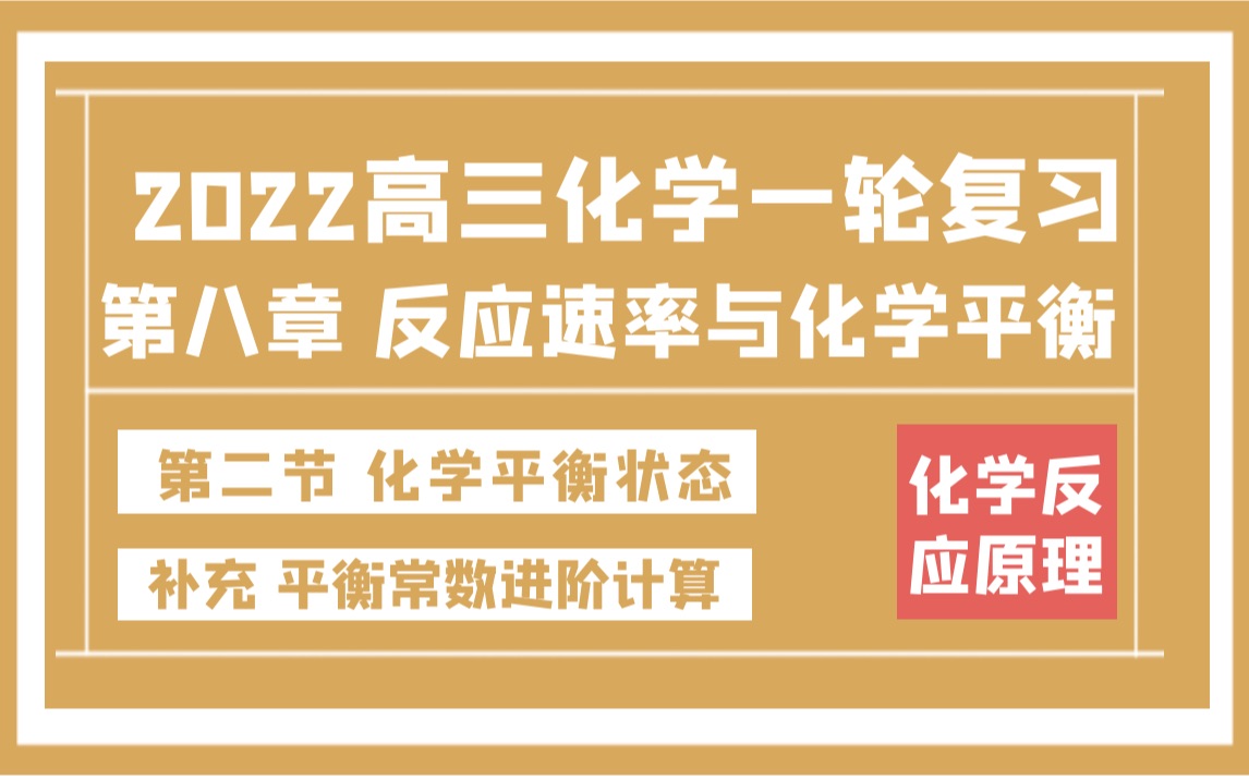 ...高三化学0基础复习课,梦想起航】第八章 第二节 4.压强平衡常数的计算