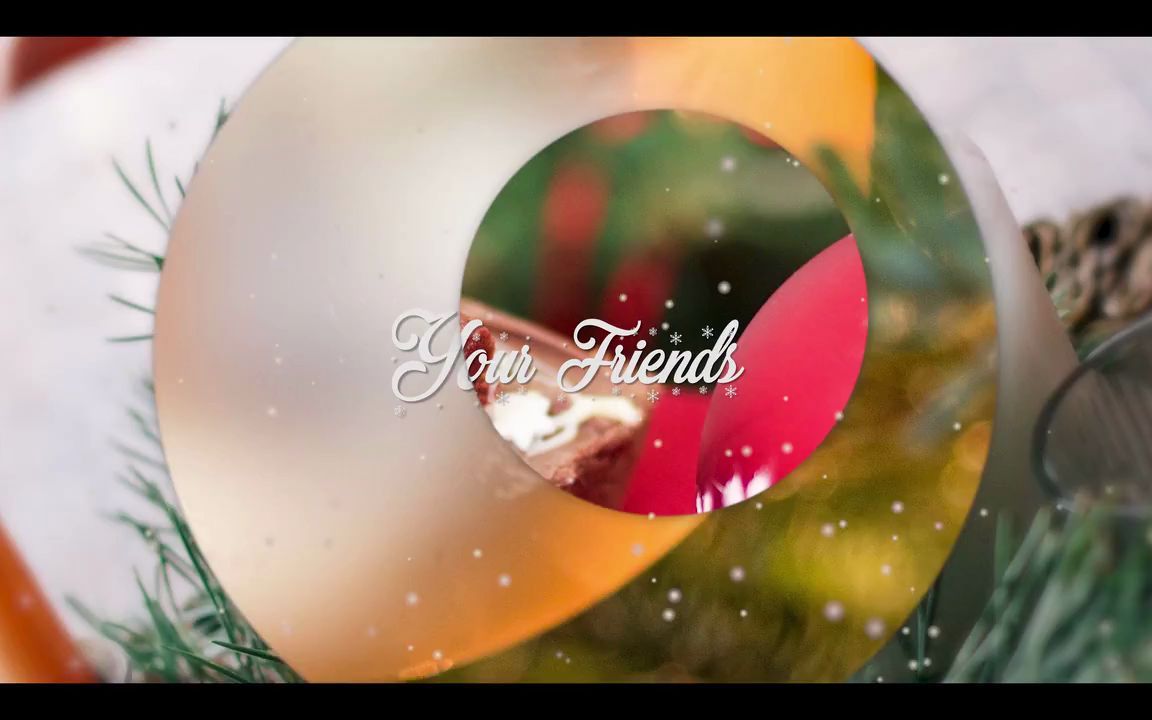 华丽的新年转场幻灯片pr模板