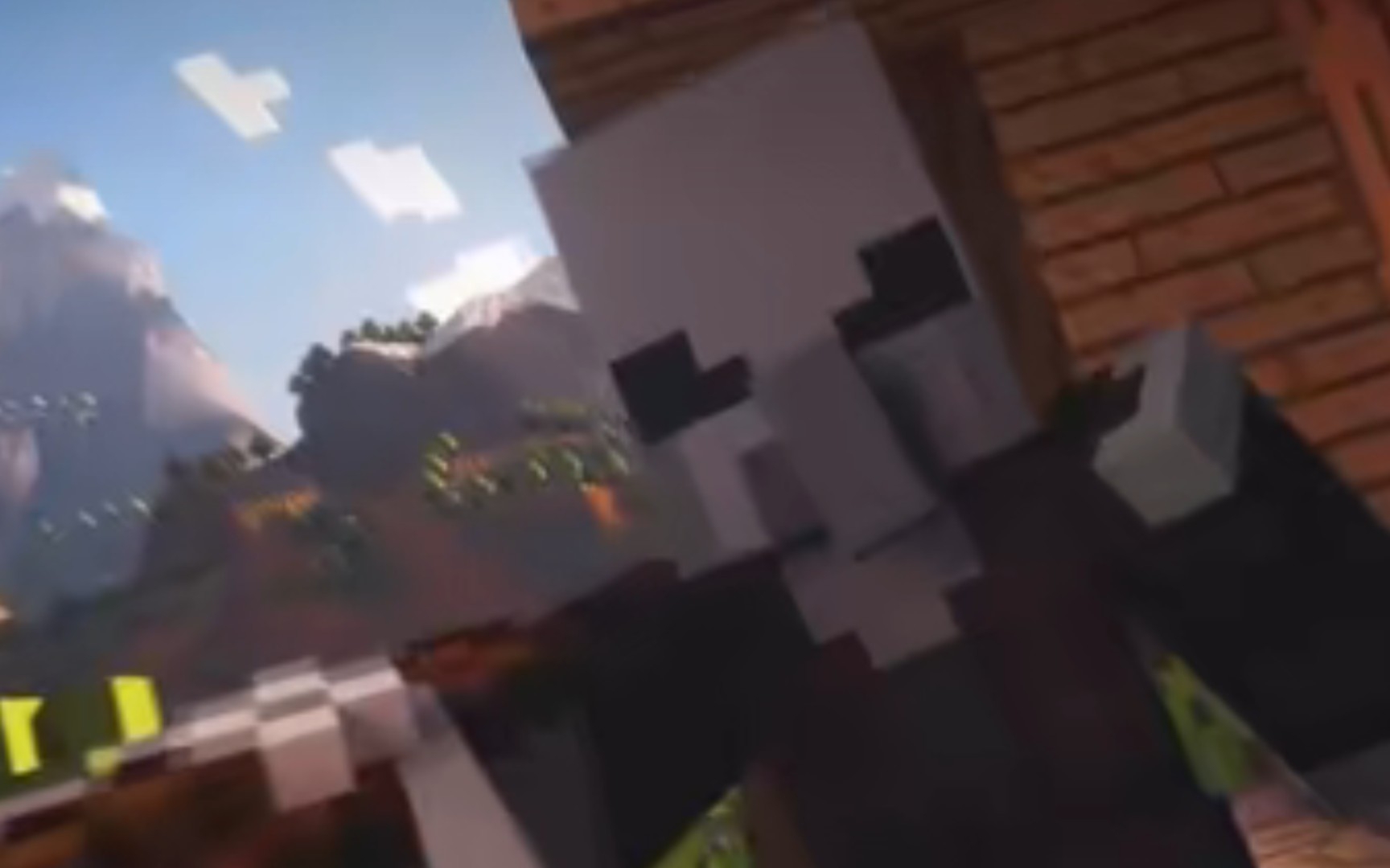 Minecraft动画宣传片,但出现敌对生物就切换