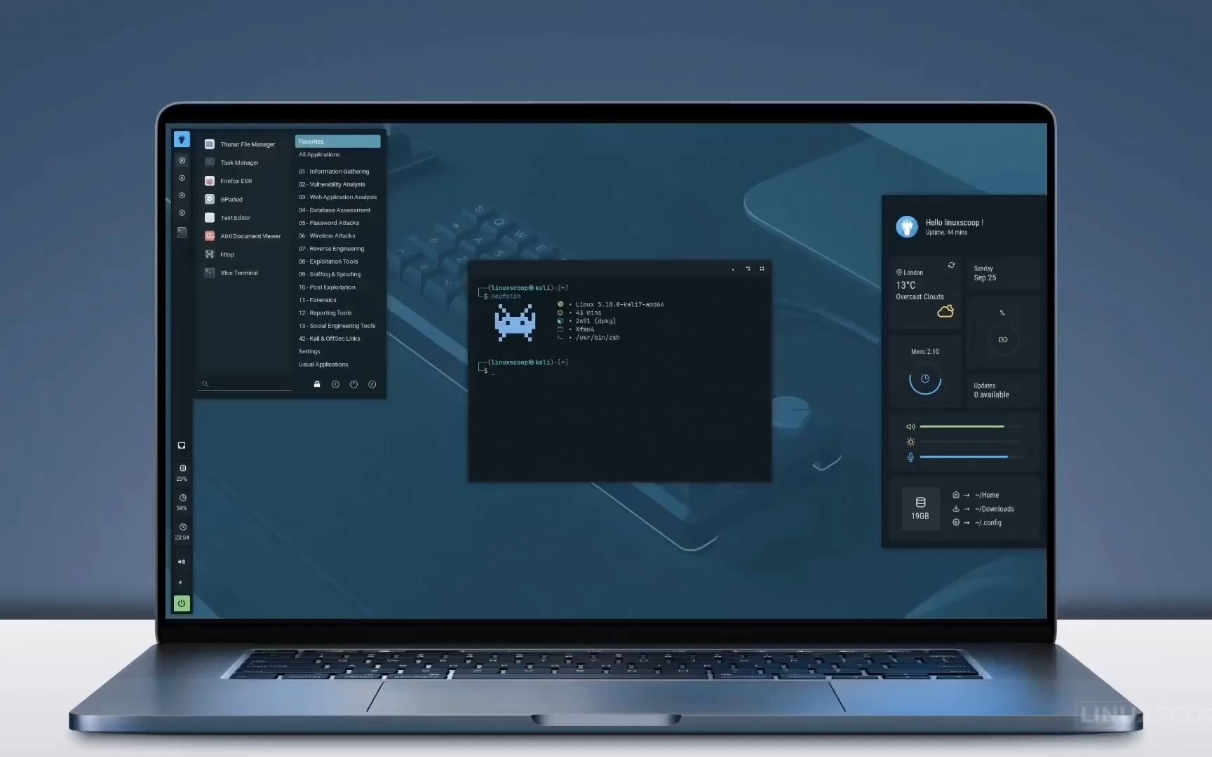 Kali Linux Xfce 外观自定义