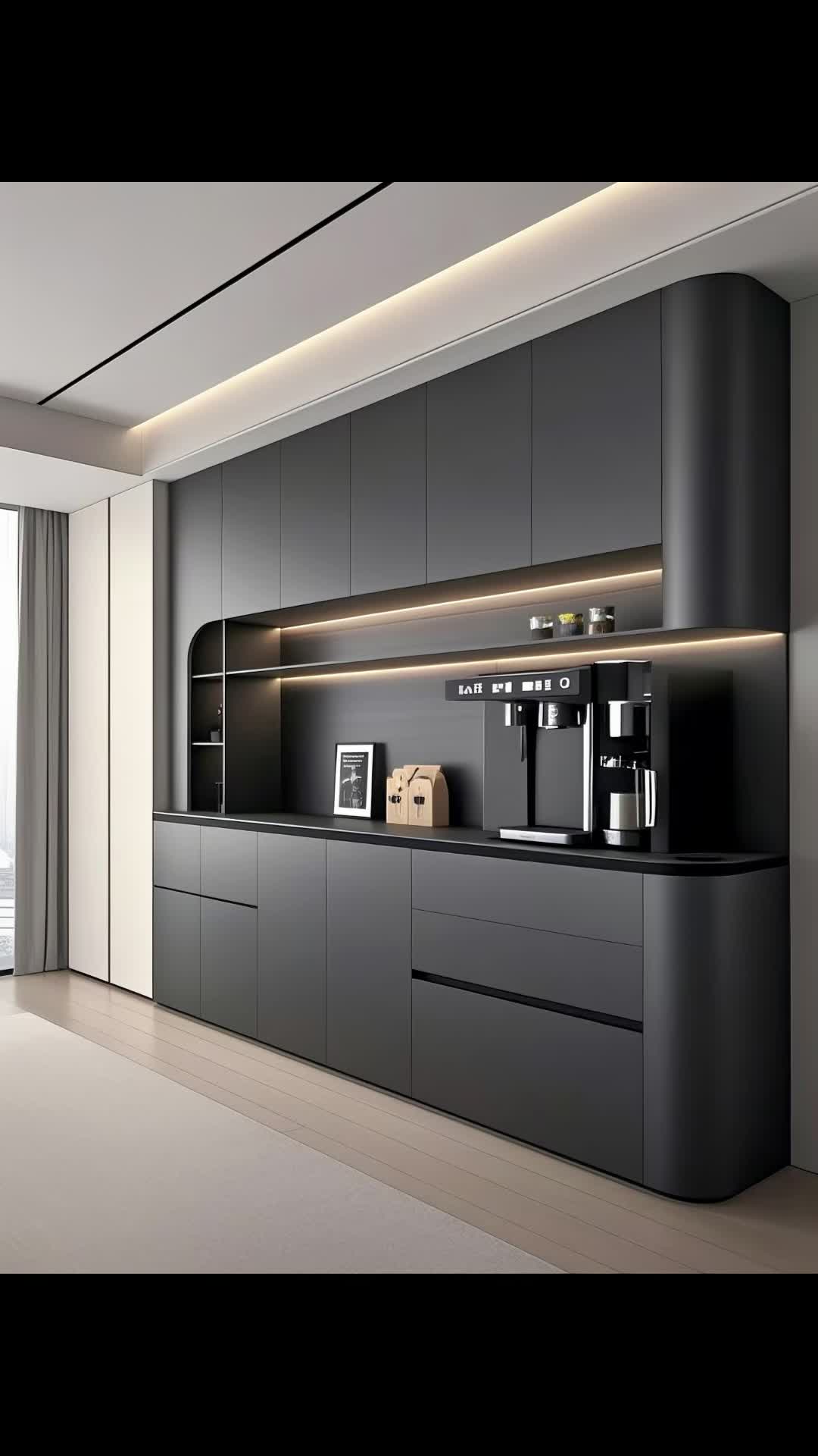 全屋定制精选图库餐边柜酒柜榻榻米衣柜阳台柜效果图实景图