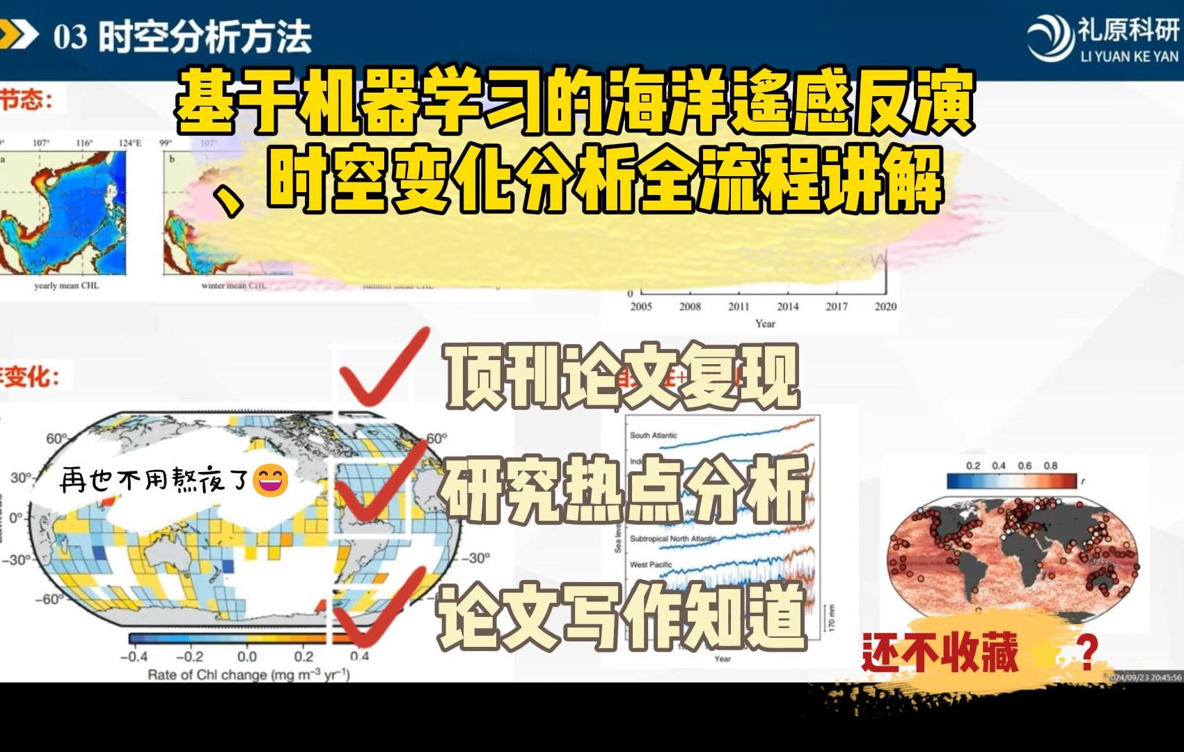 基于机器学习的海洋遥感反演、时空分析讲解
