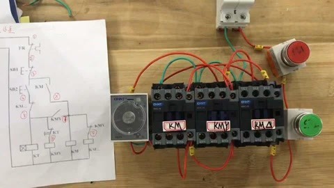 .星三角降压启动如何用时间继电器控制?实物讲解!