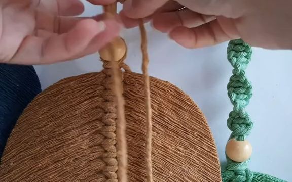 手工编织羽毛/叶子挂毯