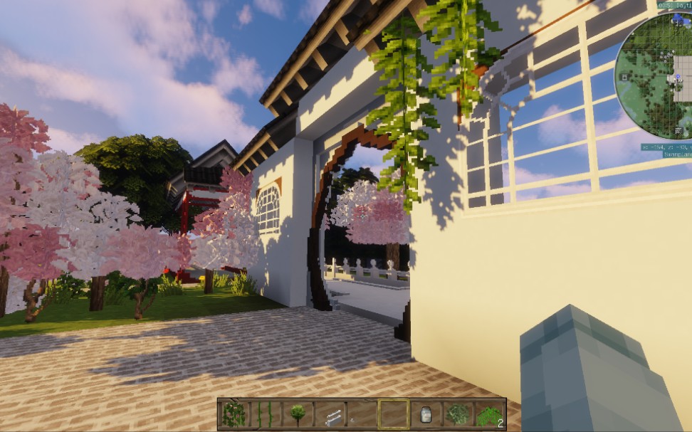 【我的世界】小萌新大梦想,想在mc中建一个天刀手游家园,虽然不太像