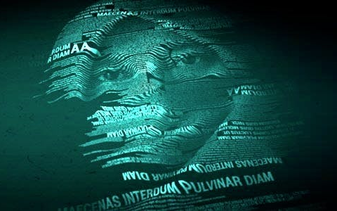 AE模板-超酷的文字艺术排版文字图案排列效果抽象图案打字机效果的...