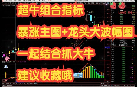 超牛组合指标暴涨主图+龙头大波幅图一起结合抓大牛建议收藏哦