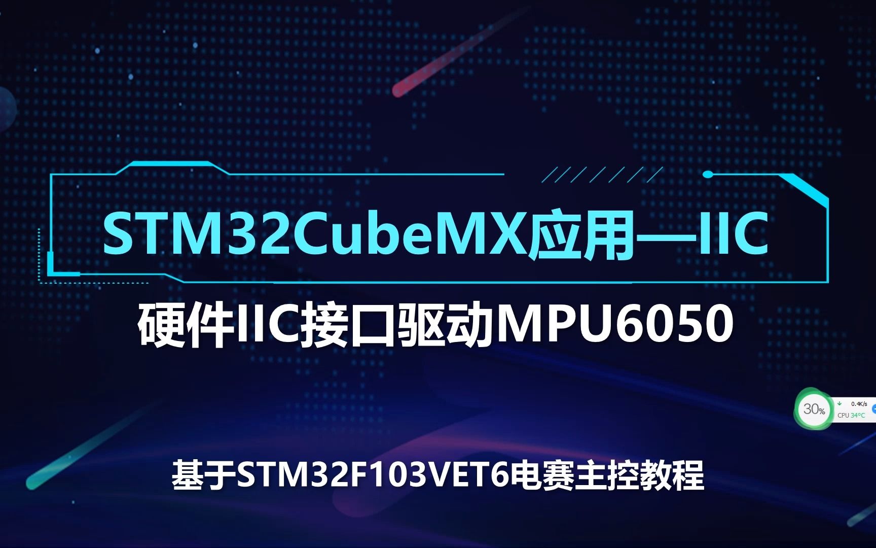09_MPU6050,电赛主控,MPU6050驱动函数编写,STM32CubeMX配置I2C