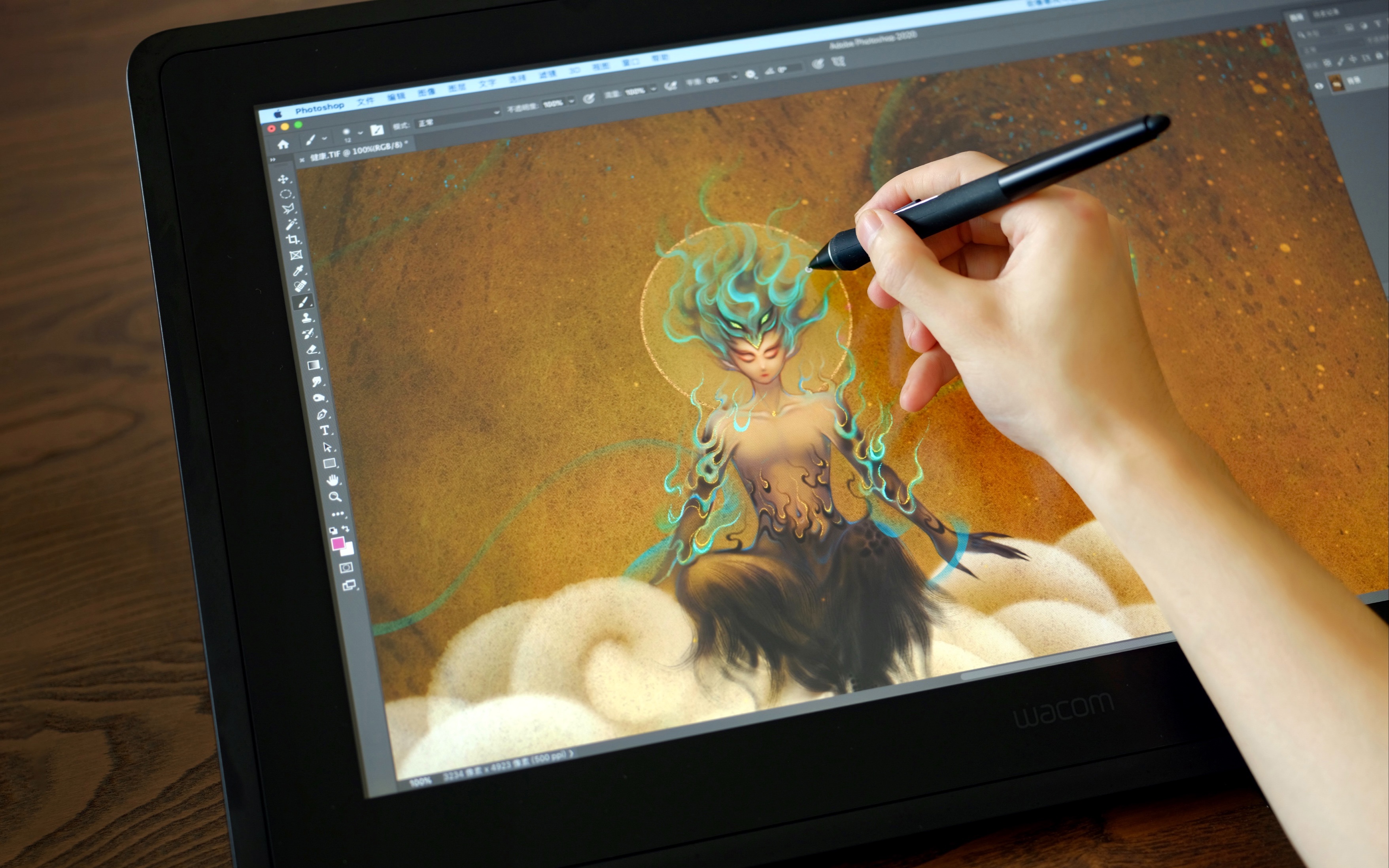 【封神榜】当手绘插画师开始尝试板绘,萌系雷震子?