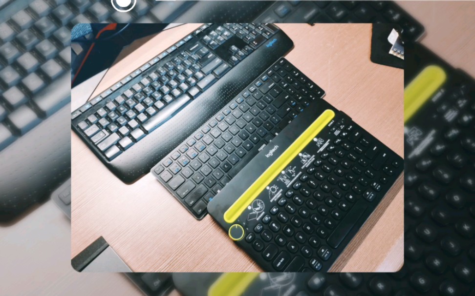 一个科技小爱好者的小爱好,罗技MK345 罗技K480雷柏9500M。