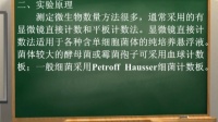 实验二 微生物的计数(酵母菌的显微镜直接计数)