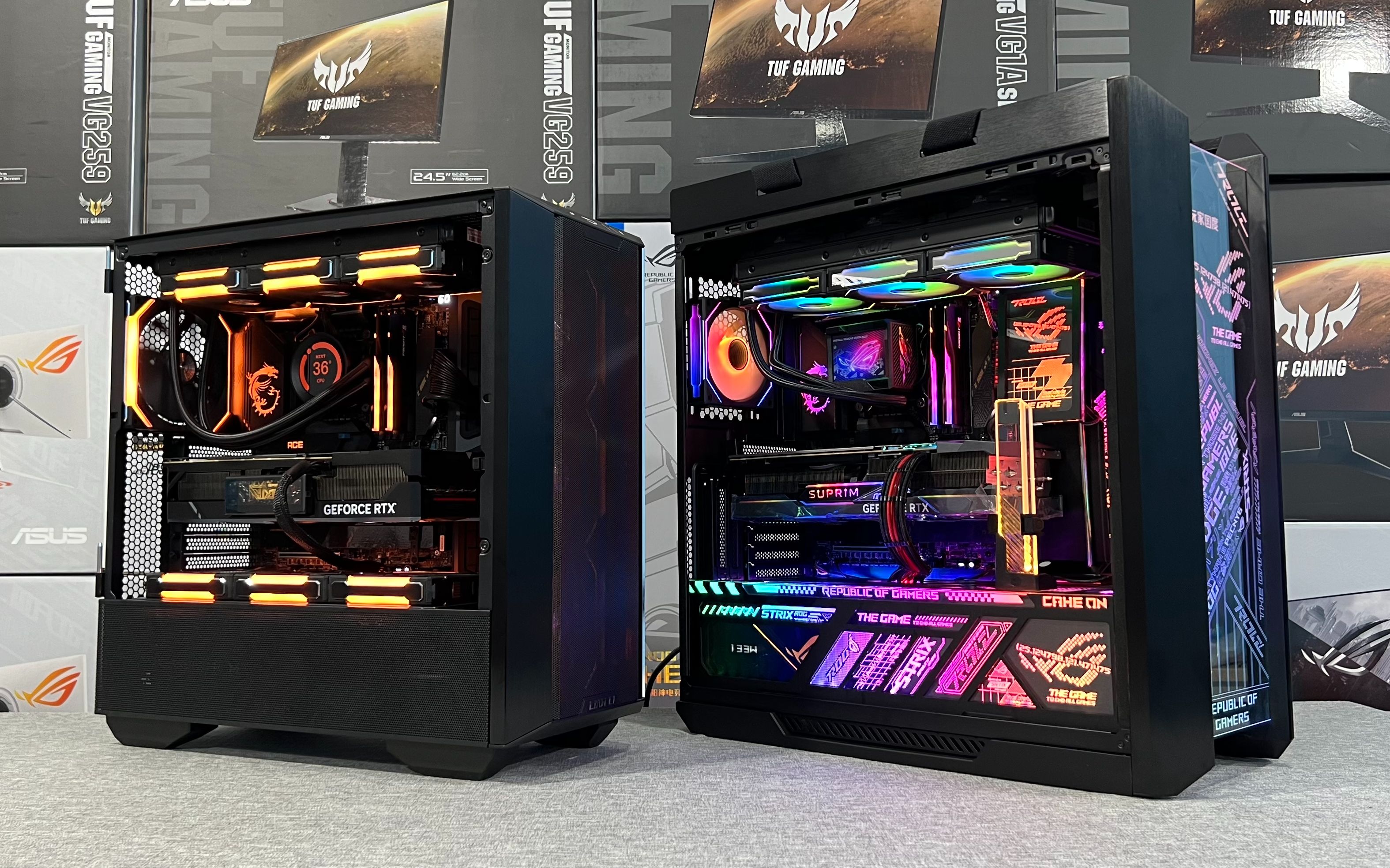 两台4090真猛男专用机!3.7W+ 13900K+4090火神+联力鬼斧2!4.2W+ ...