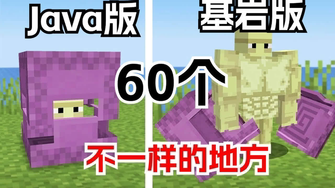 我的世界:Java版和基岩版的60个不一样的地方