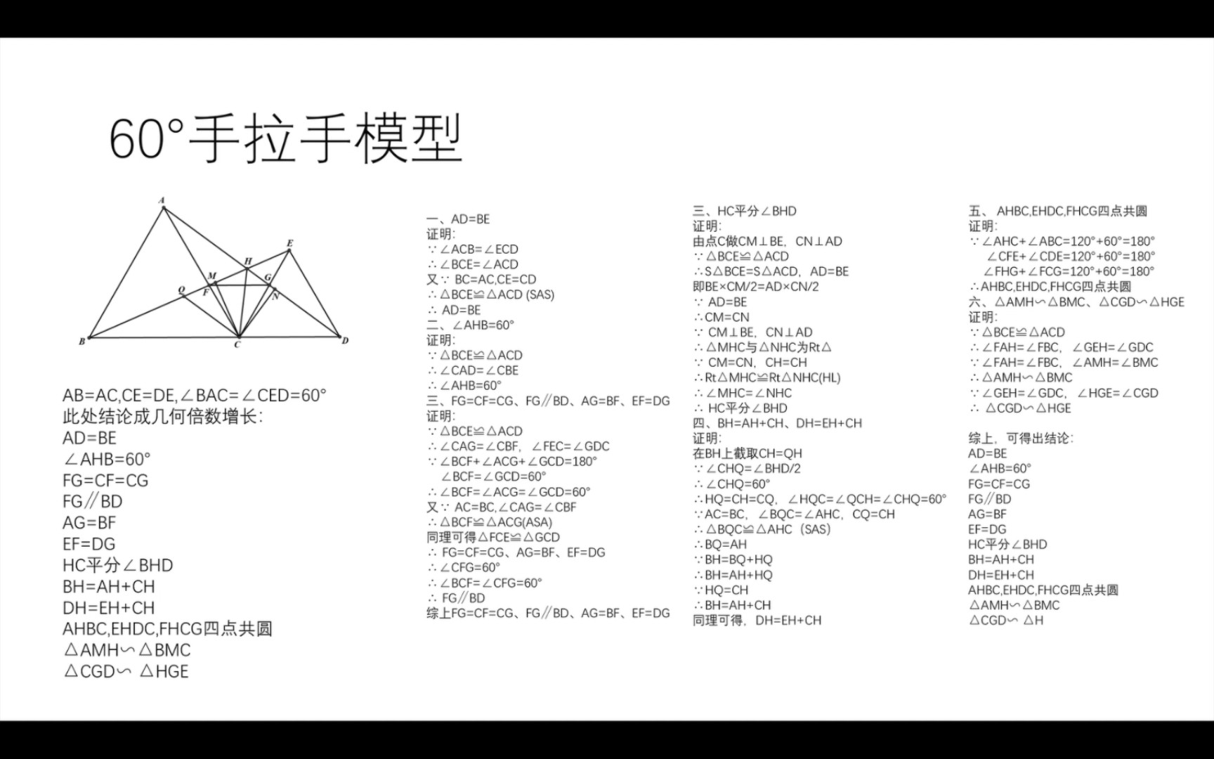 初中手拉手模型:解题神器,多个结论全掌握!