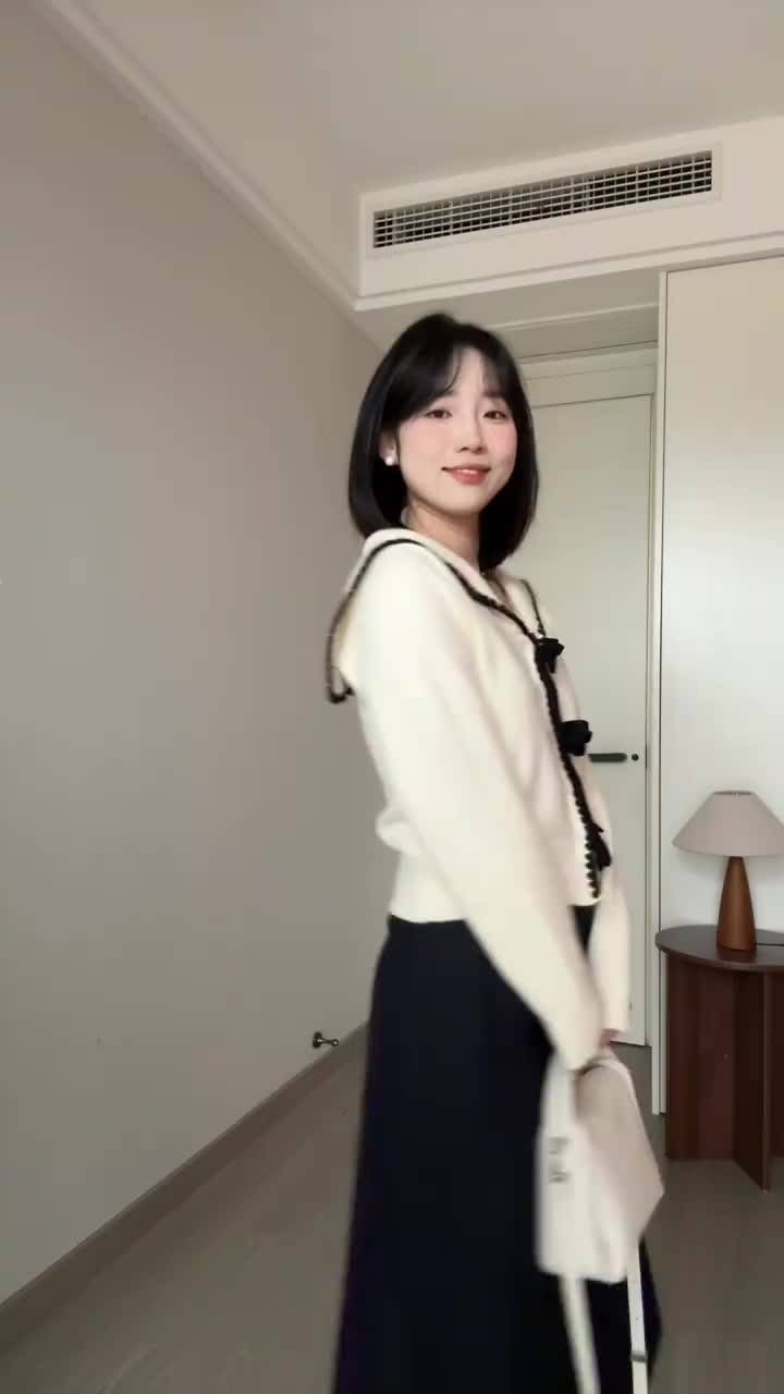 温柔针织衫|黑白真的看不腻