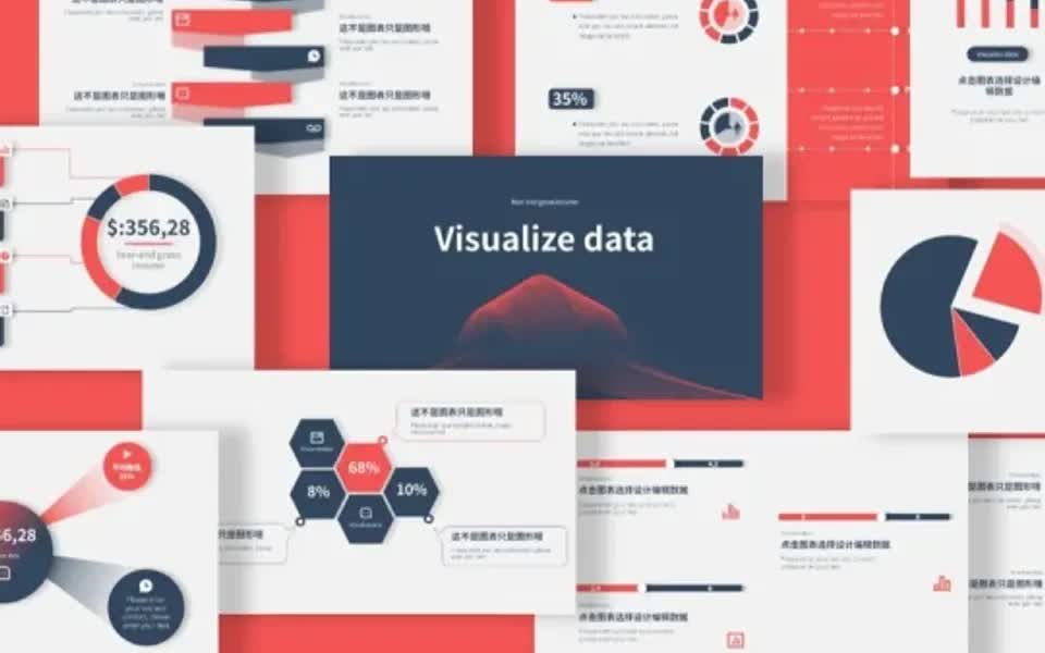 财务数据分析PPT项目数据可视化PPT