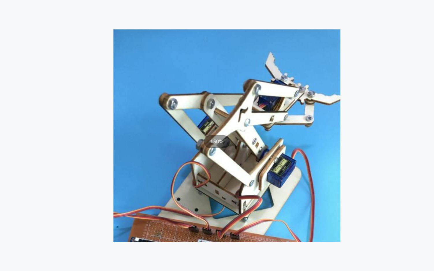 ...32单片机的设计}-四自由度机械臂组装视频教程-智能机器人机械手云台