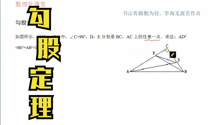 初二数学下册勾股定理培优专题讲解,证明线段平方关系