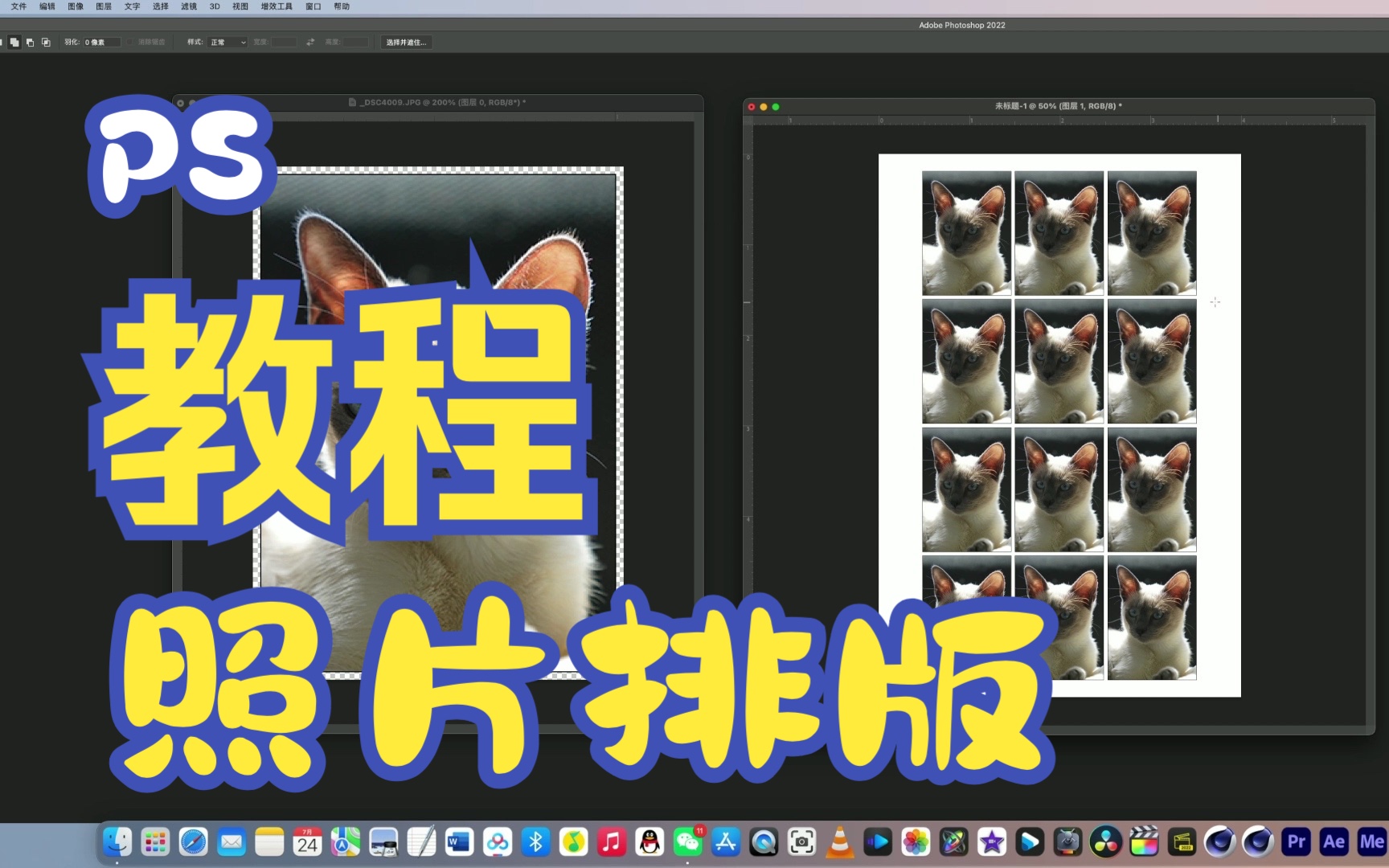 ps教程—5分钟学会另一种方式的图片排版