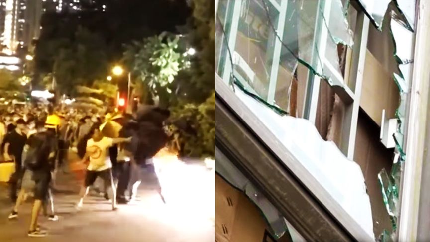 倒行逆施! 港警宿舍连3天受暴力示威者冲击 幼儿被吓大哭