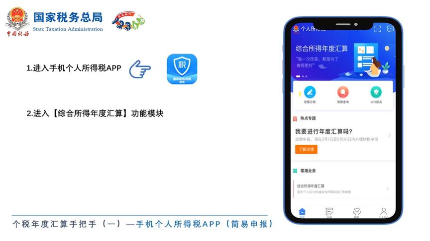 国家税务总局:手机个人所得税APP简易申报