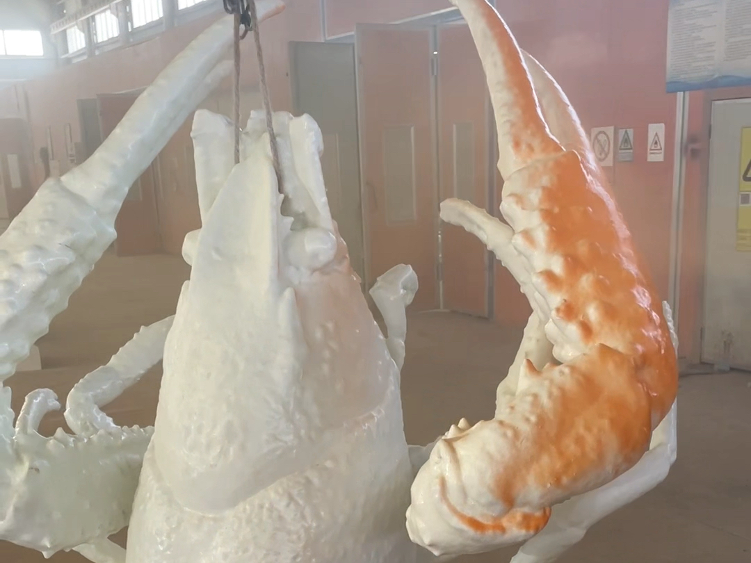 3d 打印结合玻璃钢材料制作是一款巨型一比一大龙虾模型雕塑