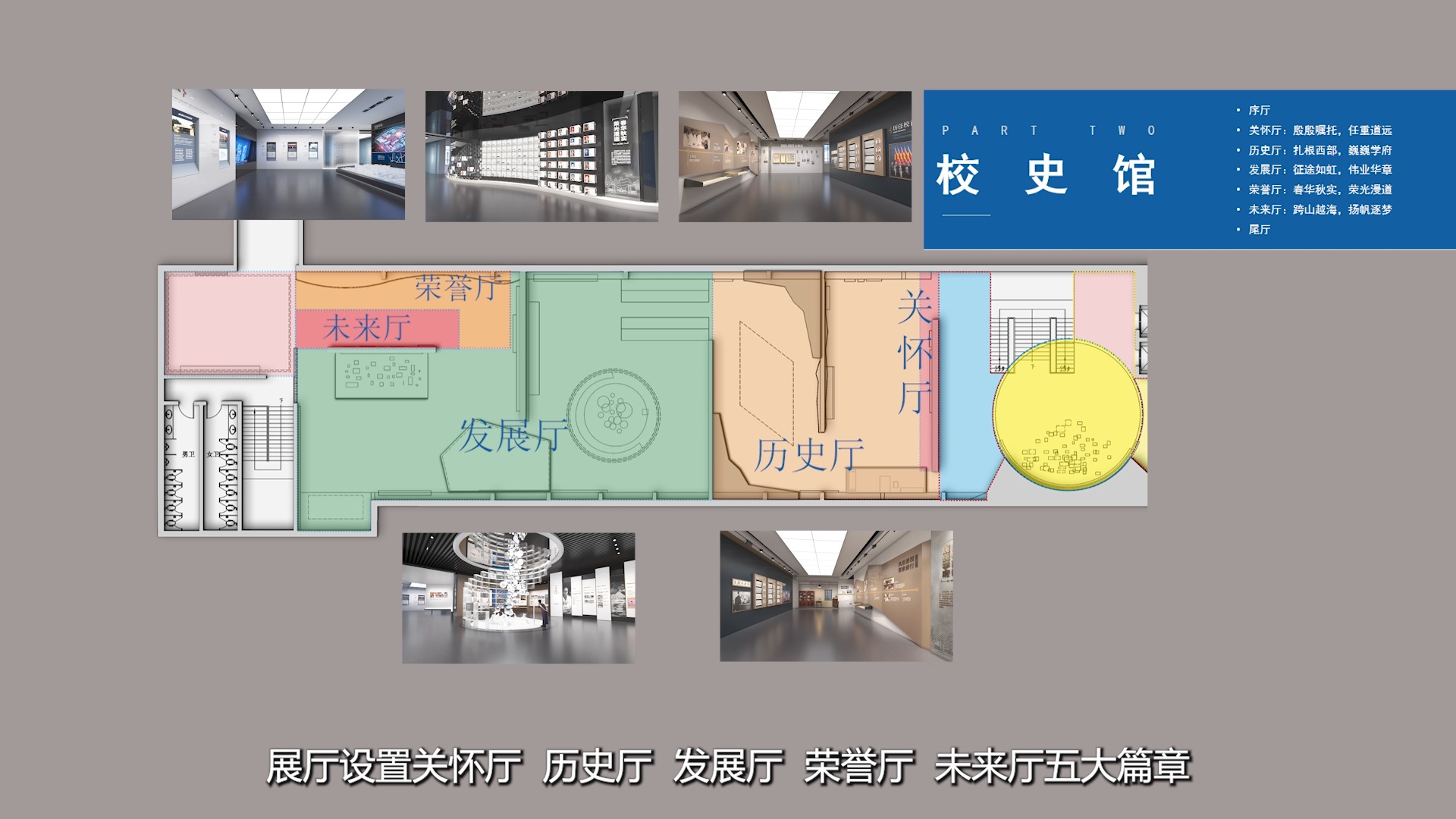重庆医科大学校史馆展厅设计方案汇报片
